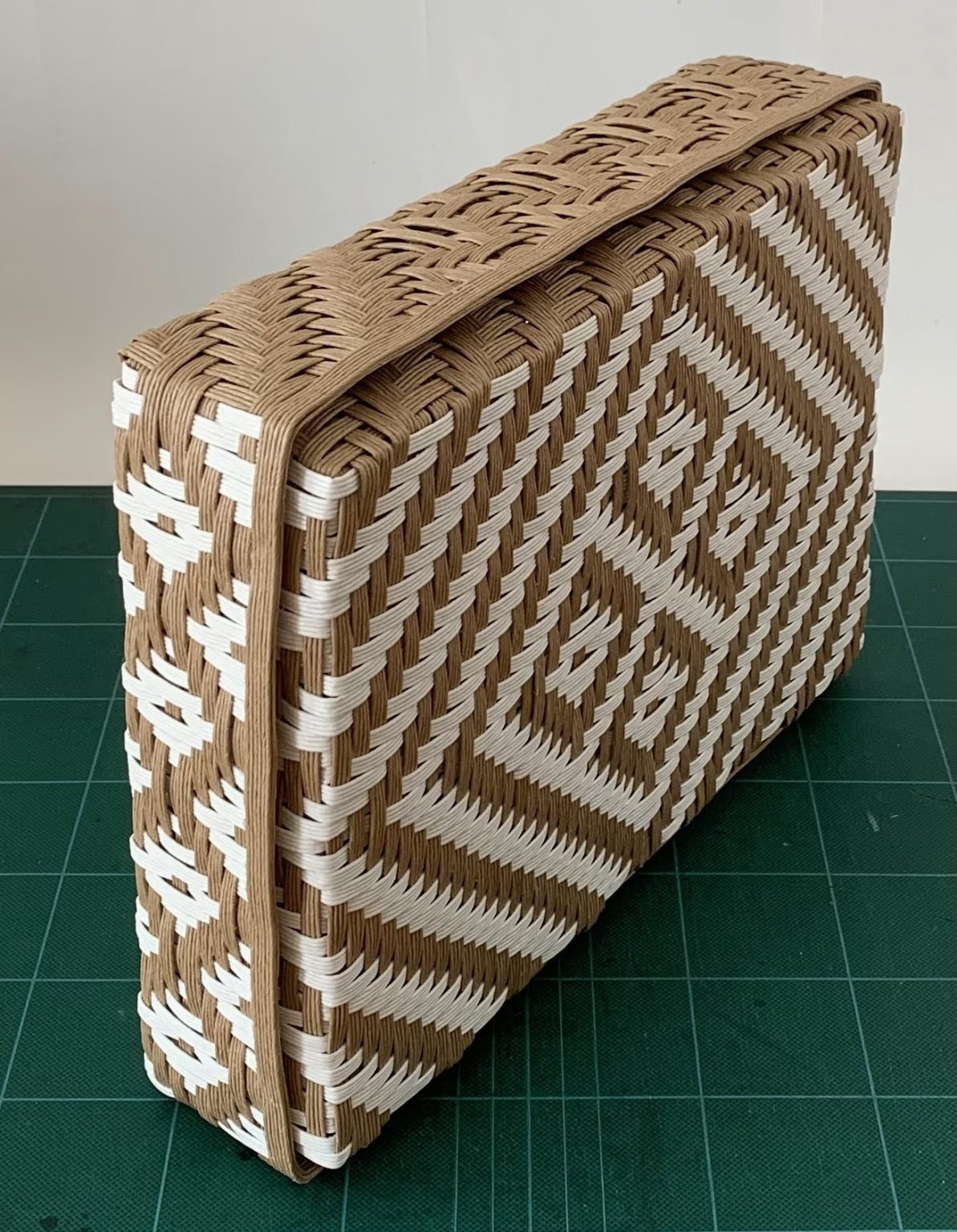 文庫網代編みAのトレイ | クラフトバンド・ラボ